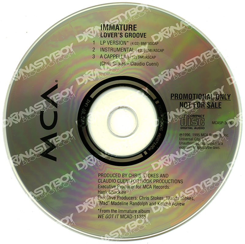 Promo, Import, Retail CD Singles & Albums: Immature - Lover's Groove ...