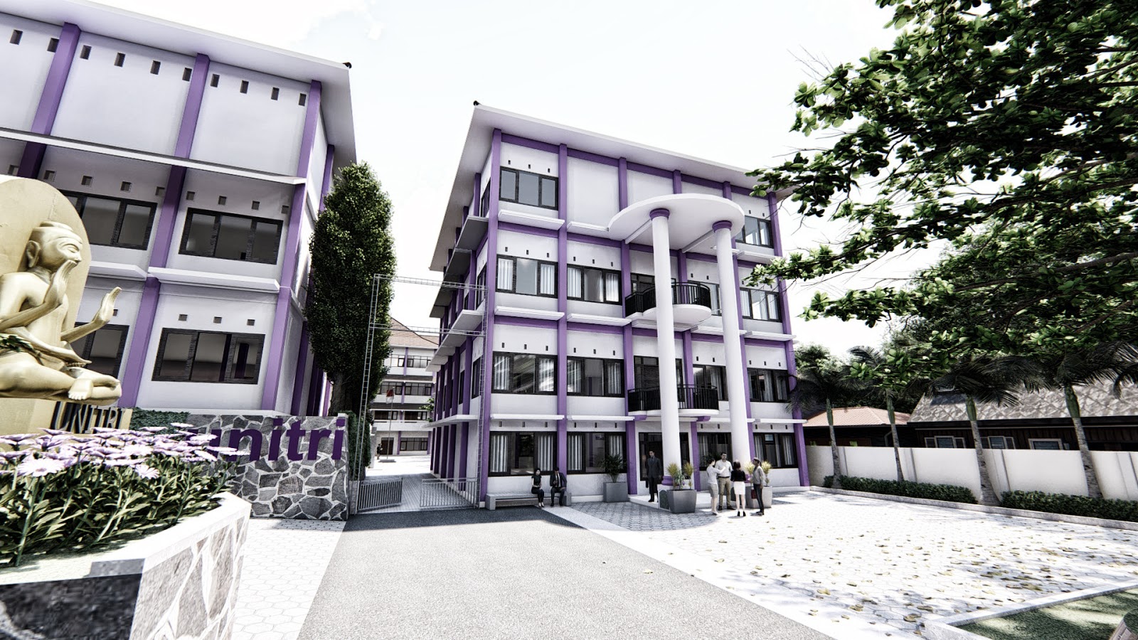 Render 3D Kampus Unitri