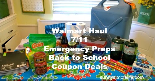 Sunny Simple Life: Walmart Haul - Emergency Preps, Back to School and ...