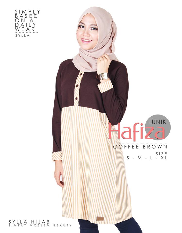 Perlengkapan Muslimah: Baju Muslim Atasan | Tunik Hafiza by Sylla Hijab