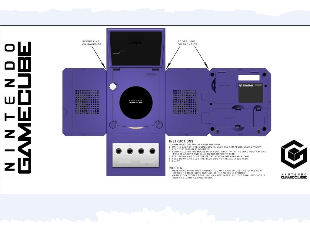 gamecube world: Papercraft Gamecube