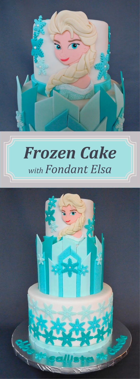 Clever Wren: Frozen Cake with Fondant Elsa Detail