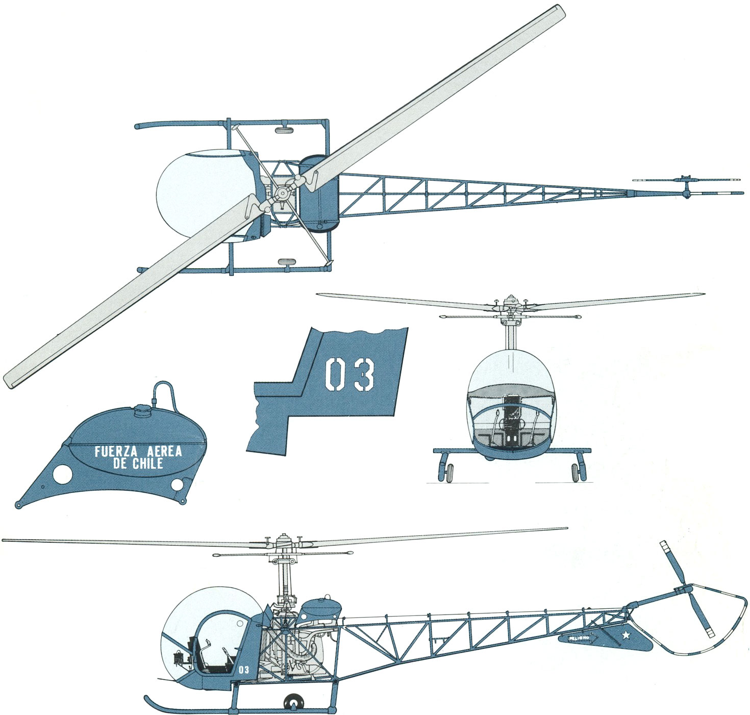 Aerei: Bell 47 Scheda tecnica