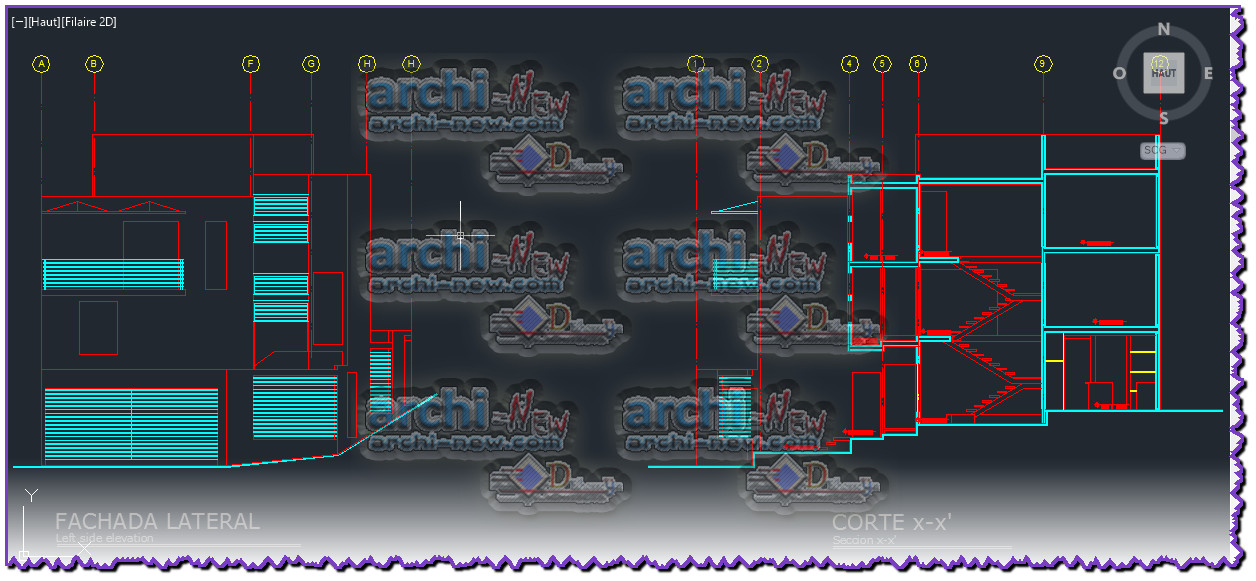 Download AutoCAD CAD DWG file split level house