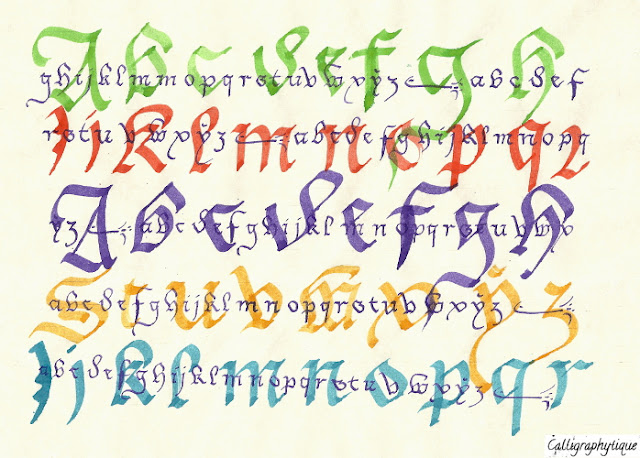 Essais et Exercices de Calligraphie: août 2013