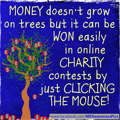 ME Awareness: Words and Pictures: Money doesn't grow on trees...