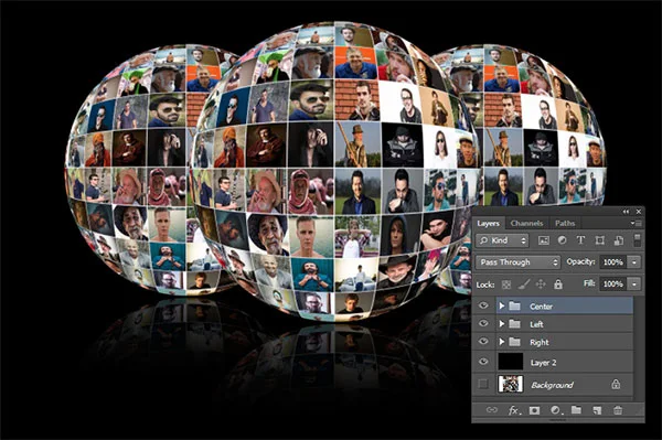 PhotoEffect: How To Create a Spherical Collage in Photoshop