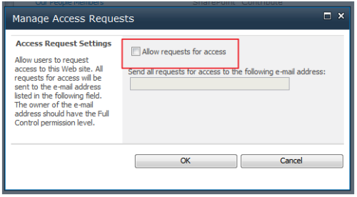 SharePoint Troubleshooting Solutions: Disabling Request Access link ...