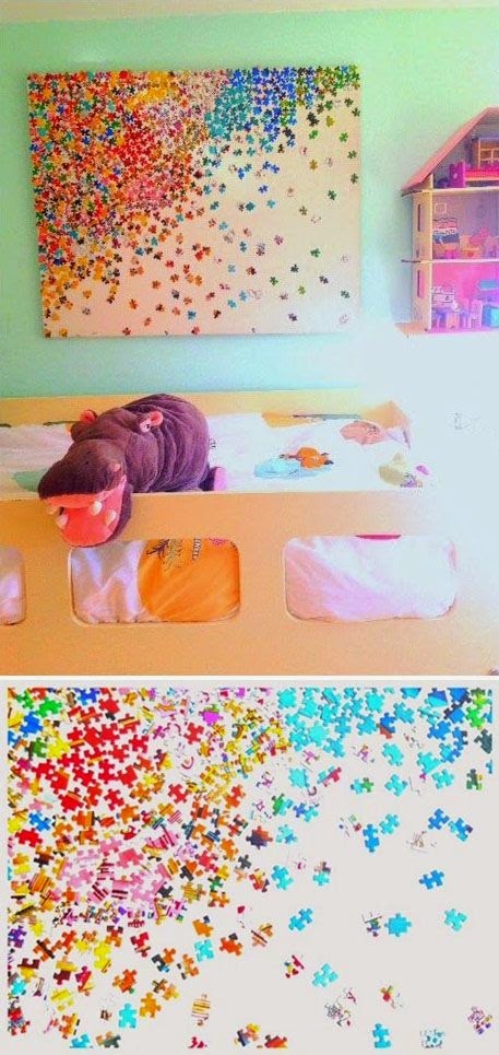 How to Recycle: Recycled Jigsaw Puzzle Pieces