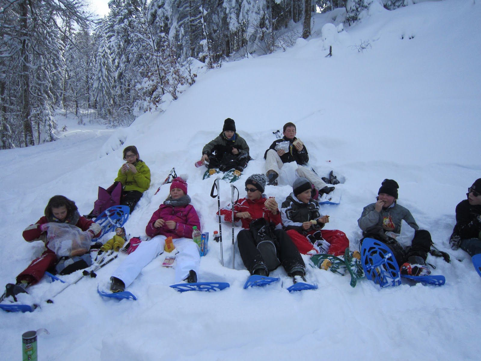 Groupe Scout Lons le Saunier: Les Scouts de Lons en promenade pour la neige
