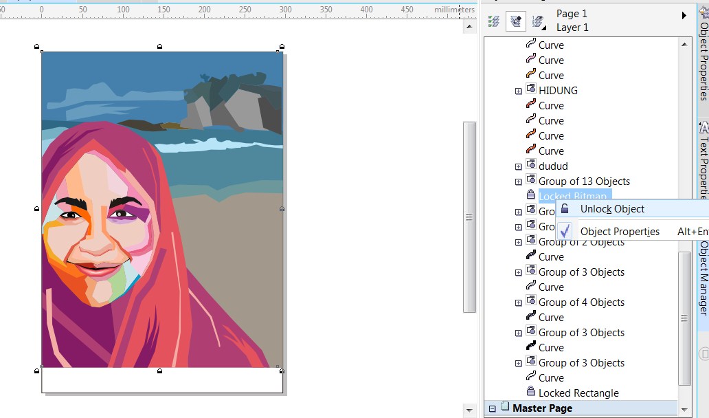 Tutorial Cara Membuat WPAP dengan Corel Draw