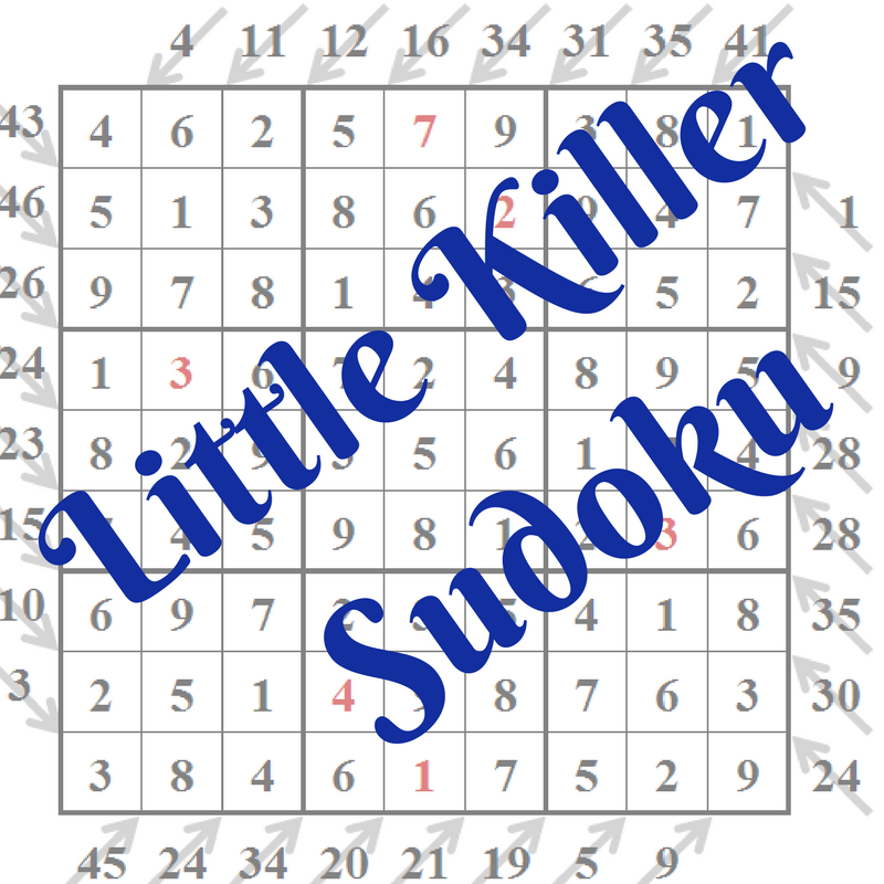 Little Killer Sudoku Puzzles Main Page Little Killer Sudoku Puzzles Main Page