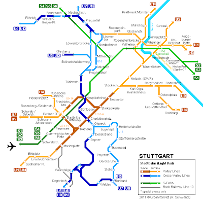 Stuttgart Metro Map Pictures | Karte von Deutschland Stadt Regionalen ...