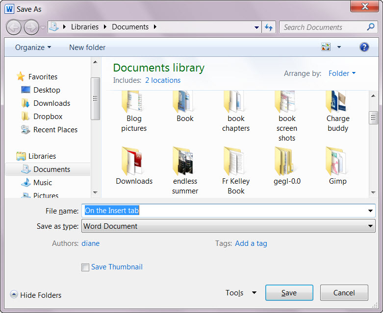 100 Amazing Computer Tips: Tip #6 - Save versus Save As