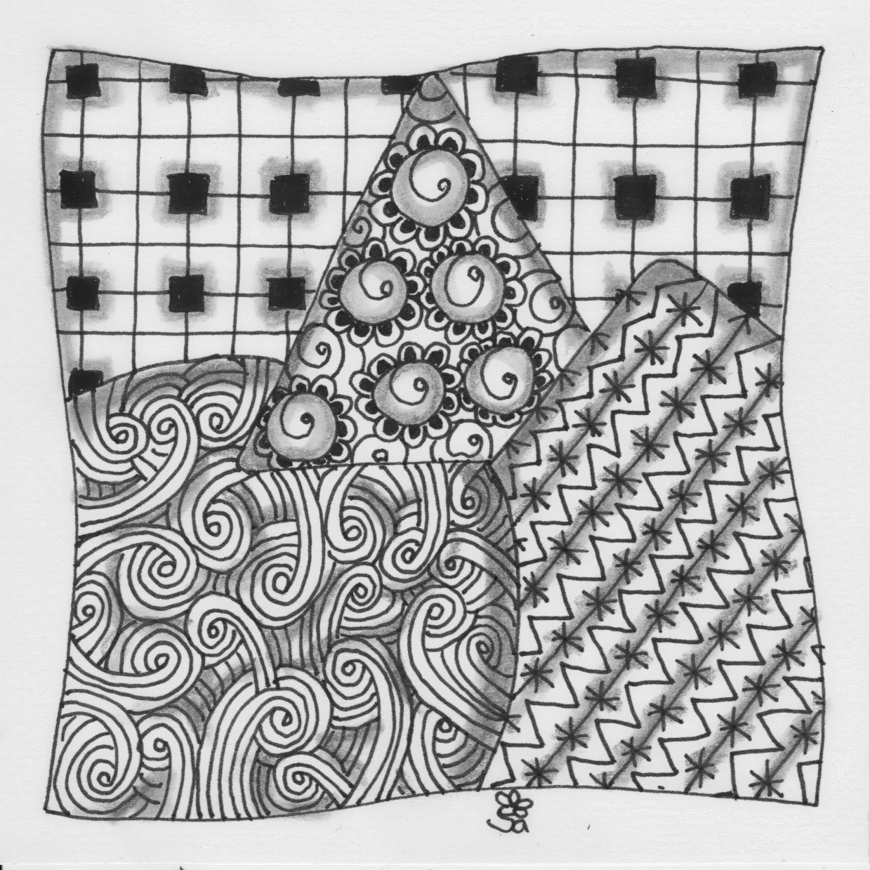 Tickled To Tangle: "It's a String Thing" #69 Tiles