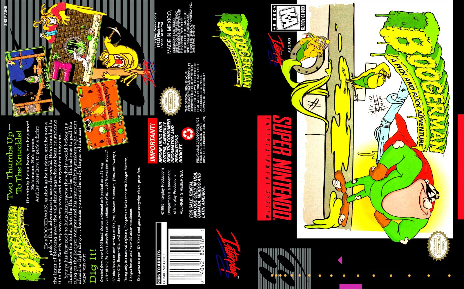 Gamer Labels: Boogerman