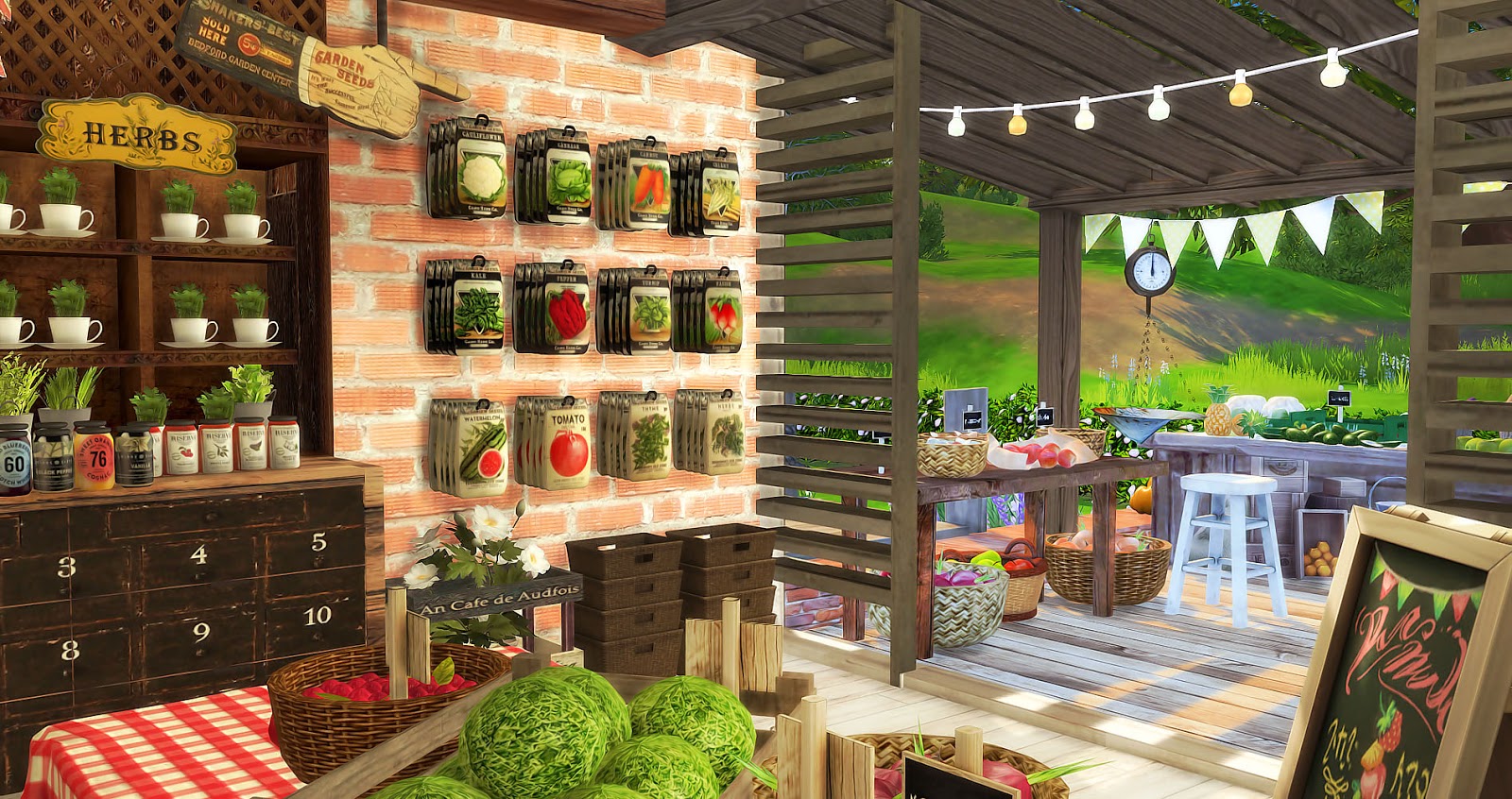 Sims 4 Farmer's Market 農莊的小市場 [Ruby Red Sims]