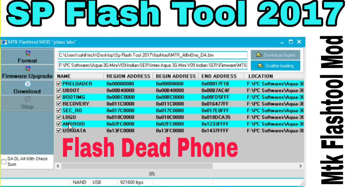 SP Flashtool New Version 2017 | Mtk Flash Tool MOD | Latest Version ...
