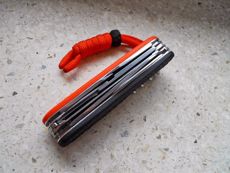 Andrzej Woronowski Custom Knives: Victorinox Swiss Army Knife scales 1