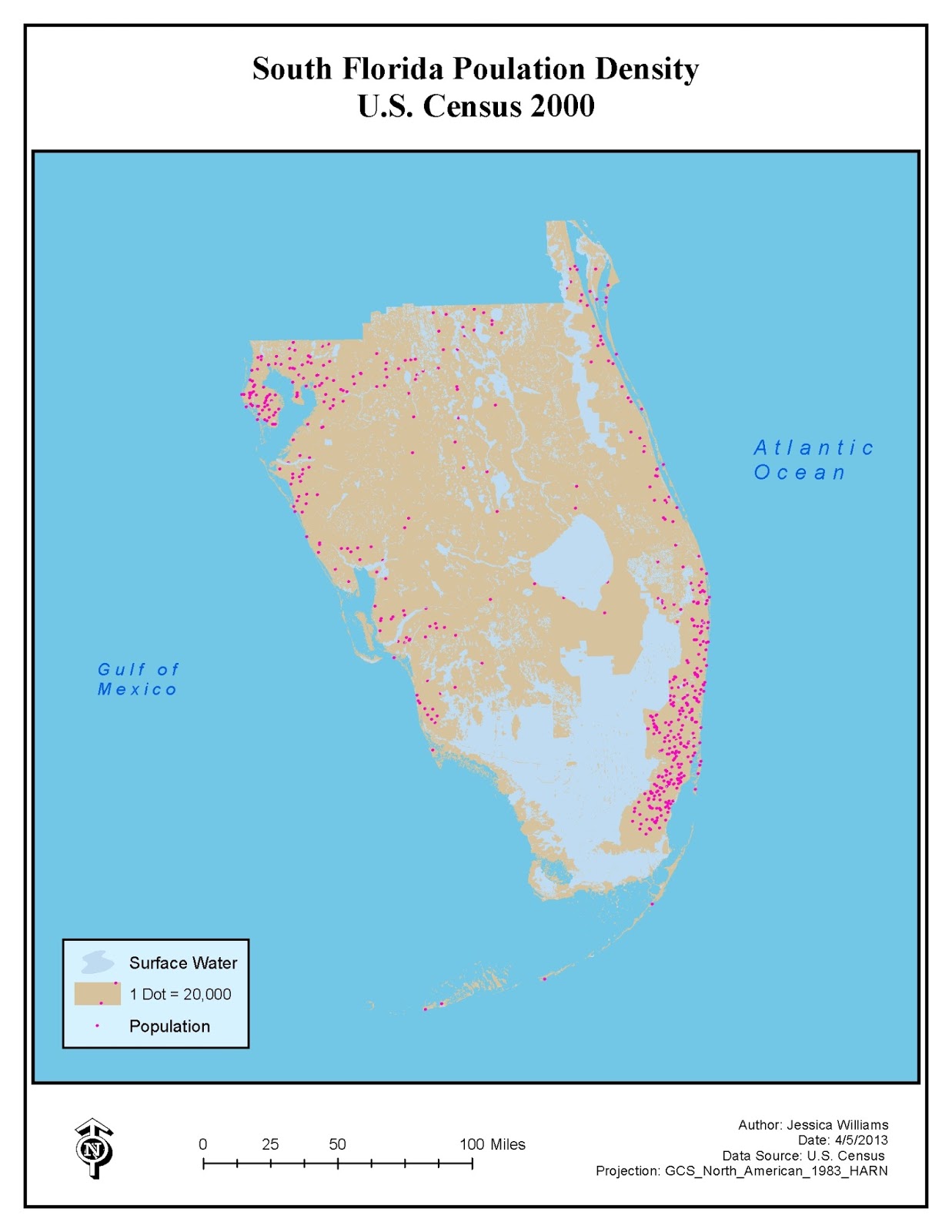 UWF online GIS blog: Dot Density Mapping
