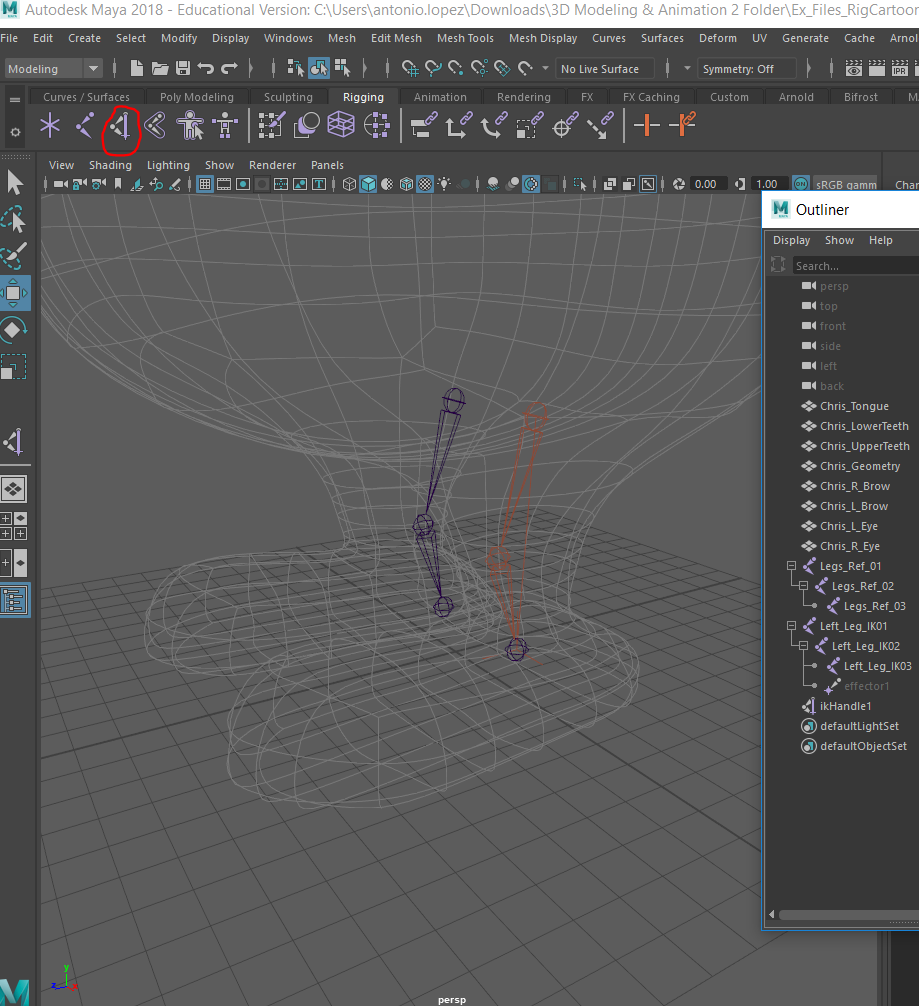 Rigging a Cartoon Character in Maya Tutorial Day 1