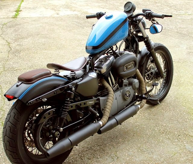 biker excalibur II: Blue Motorcycles