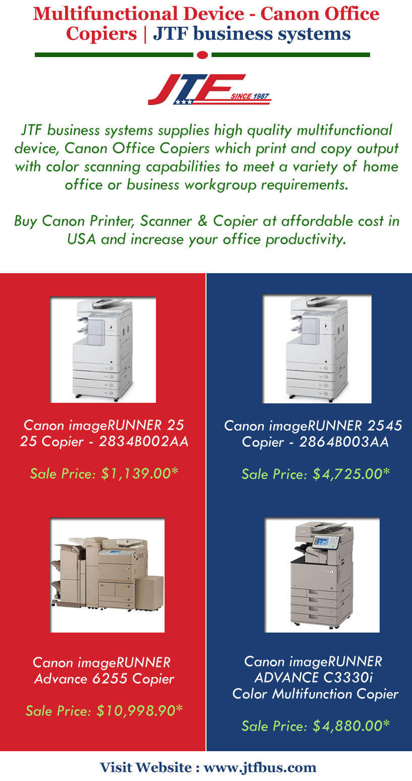 Supplier of Office Equipment in USA: Multifunctional Device – Canon ...