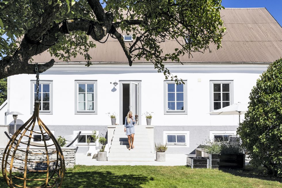 An old limestone farmhouse in Gotland