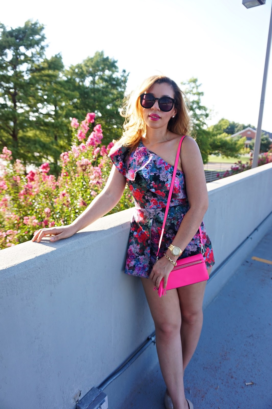 Ruffled Romper - Red Dirt and Glitter