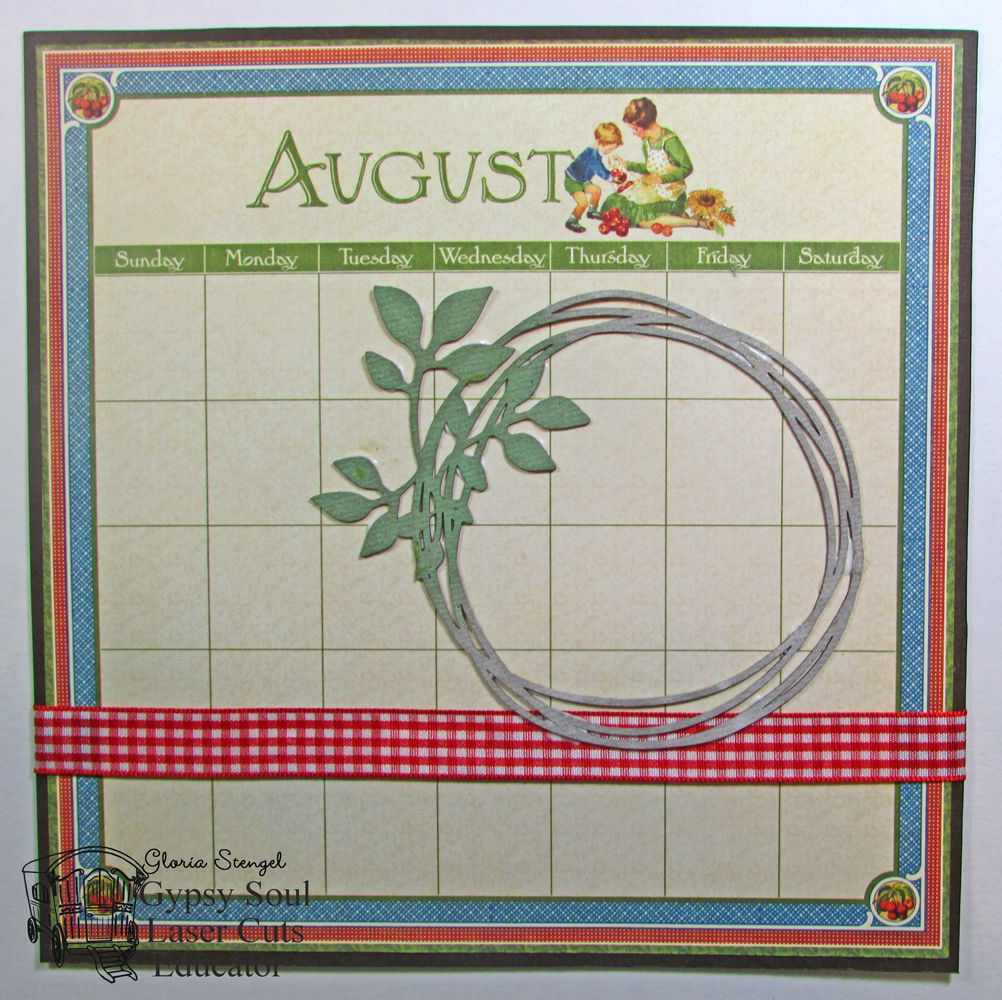 Scraps of Life: 8" x 8" Calendar Layout - August