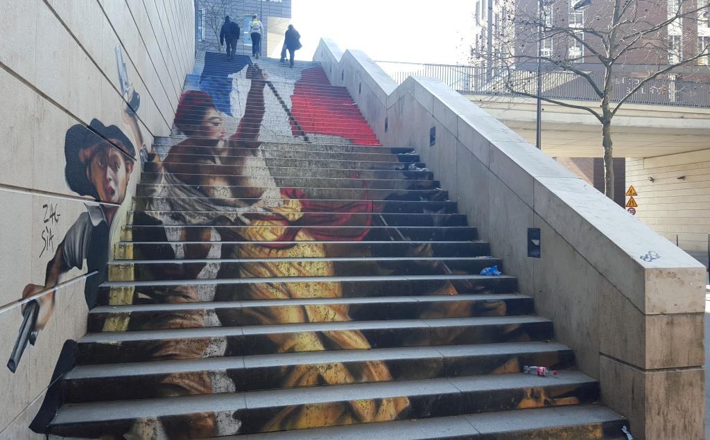 Vis ma vie à Paris: Fresque tableau Delacroix 13ème