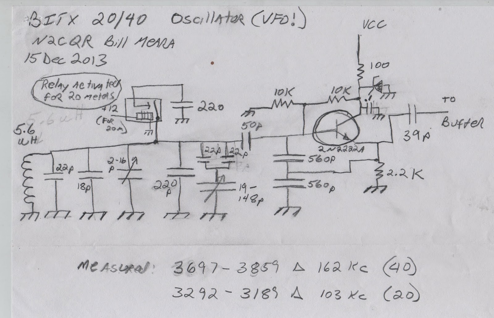 SolderSmoke Daily News -- Ham Radio Blog: VFO for BITX 20/40