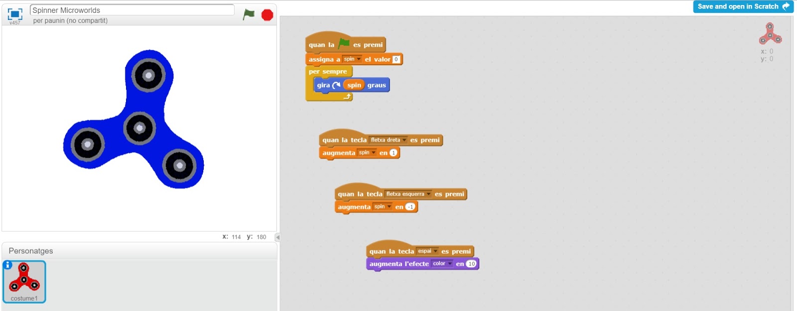 Pau Nin: Micromundos de Scratch