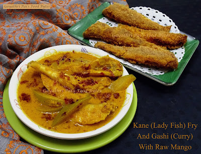 Gayathri Pai's Food Bytes: Kane (Lady Fish) Fish Fry And Gashi (Curry ...