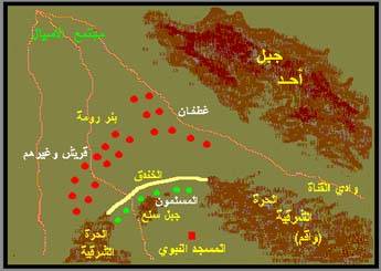 Battle of Ahzaab/Khandaq Maps - غزوة خندق/احزاب | Tasheel Tadrees