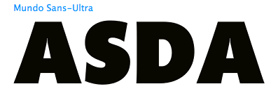 Year 3 Design Practice: Finding the ASDA Font