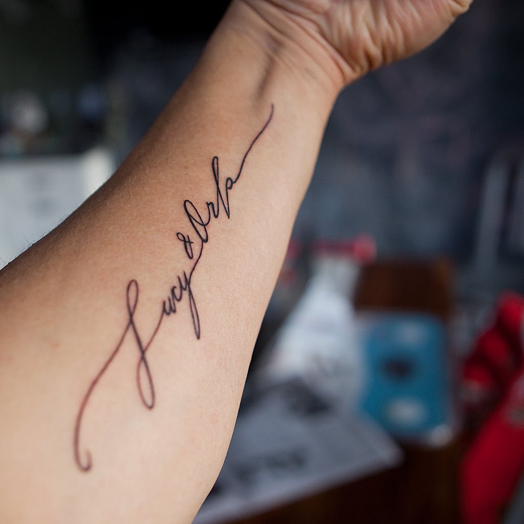 Ideal Lettering tatuagem | Tatuagens Fotos
