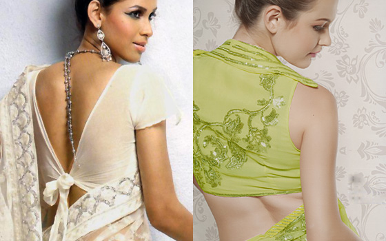 Indian Saree Blouse Neck Patterns ~ Fashion World