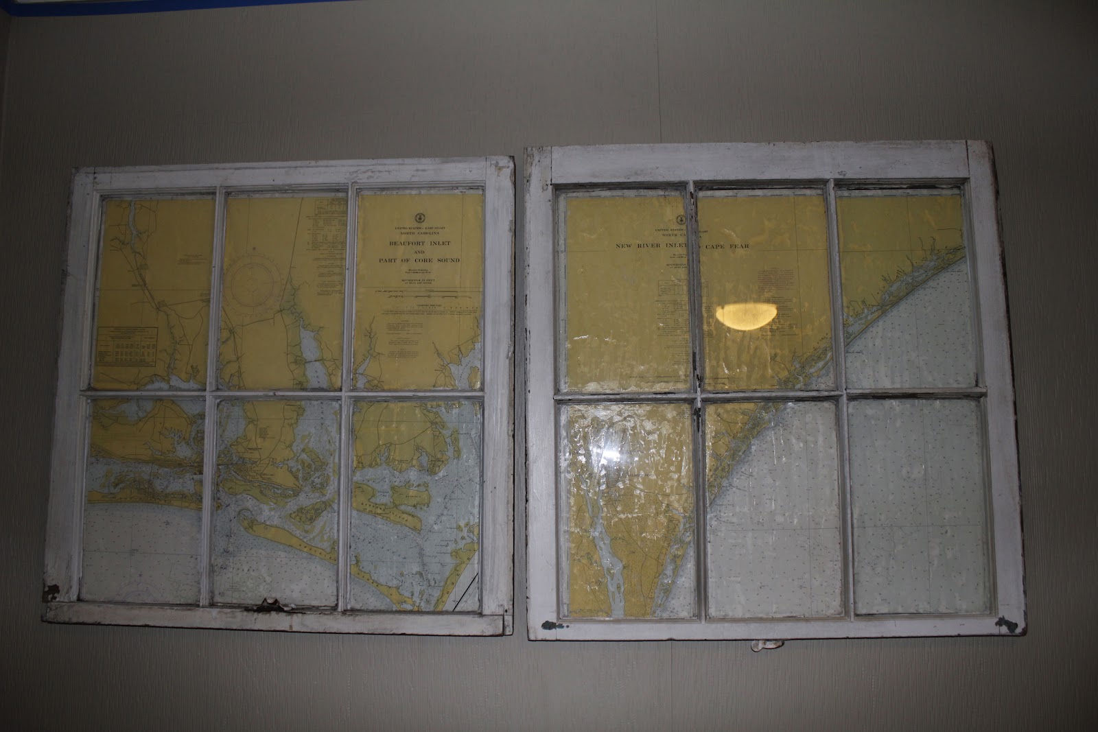 We're moving to the beach!: DIY Window Map Wall Art