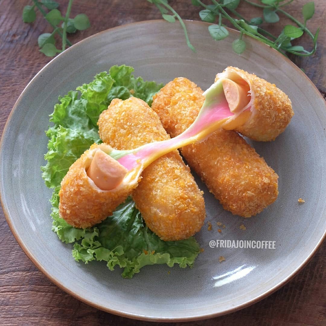 Roti Tawar Goreng Sosis Mozzarella Renyah dan Mulur! - HOBI BACA