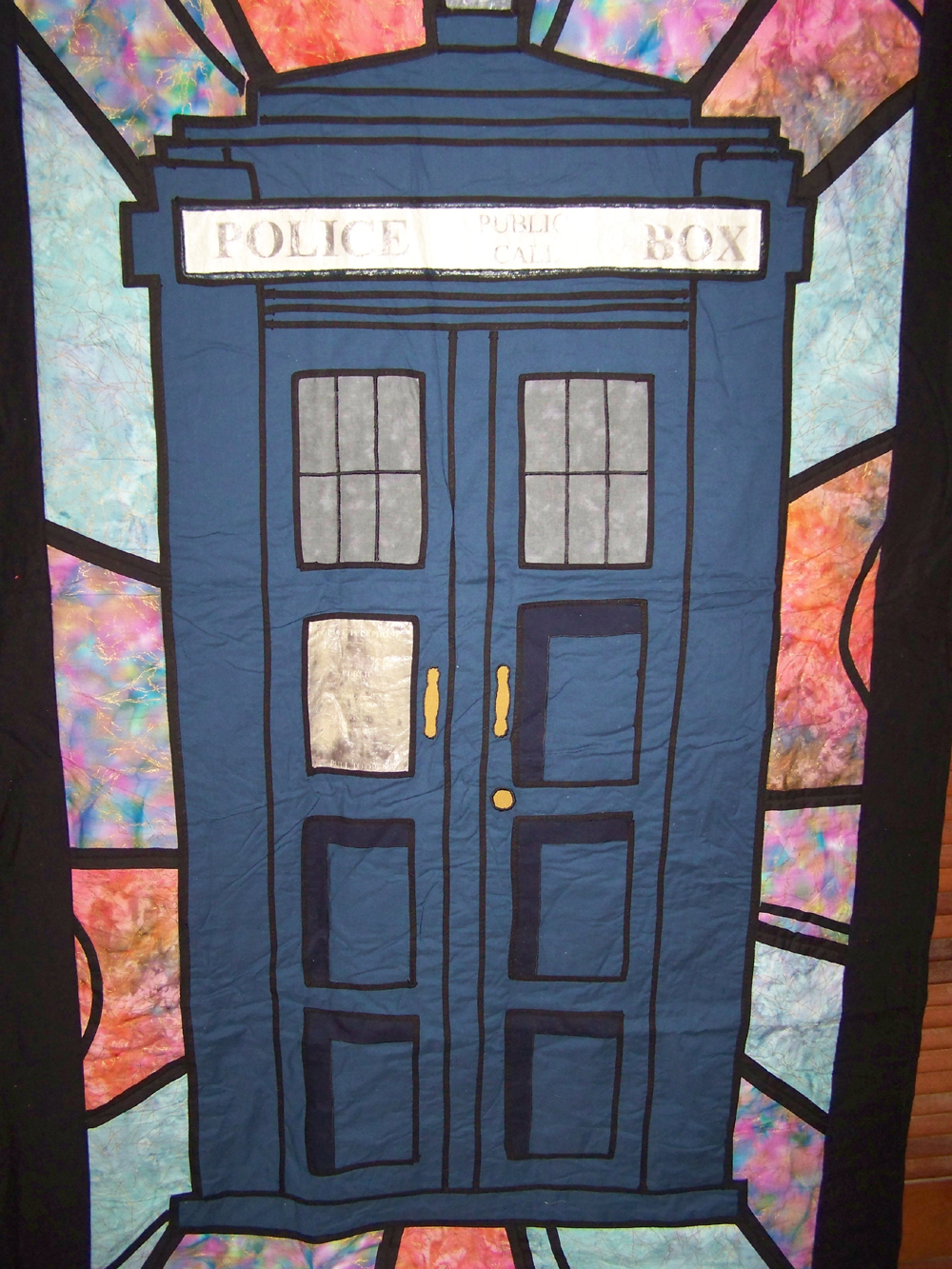 Craft Idea - Tardis Quilt inspired by Doctor Who