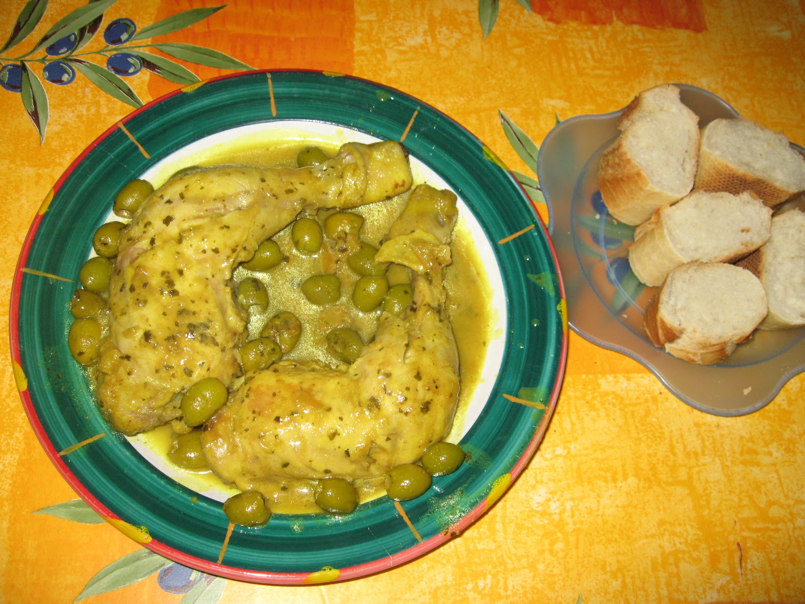 tagine poulet olives vertes ....................