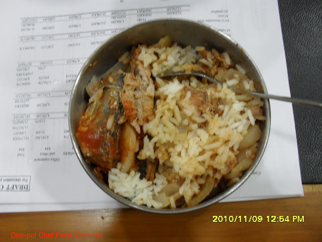 One-pot Chef Food Ventures: Double-boiled rice with canned Sardine ...