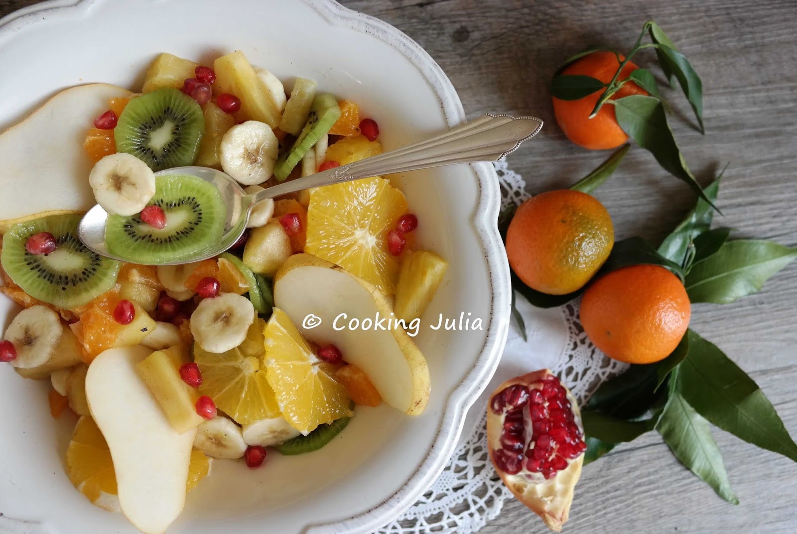 COOKING JULIA : SALADE DE FRUITS D'HIVER