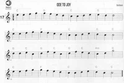 Música Elemental: Ode to Joy: partitura y pista