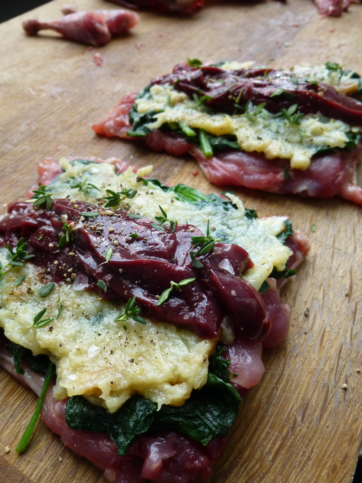 Sam Cooks Food: Ballotine of quail with bacon infused polenta, crispy ...