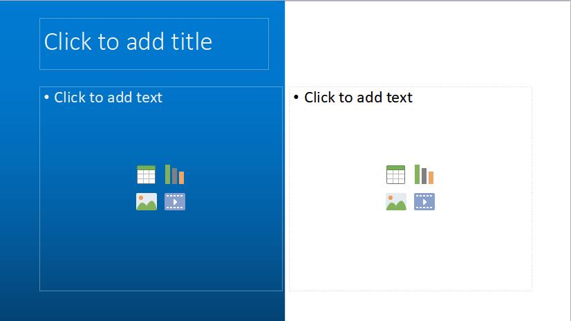 Blue PowerPoint Template | Simple and minimalist ppt free download