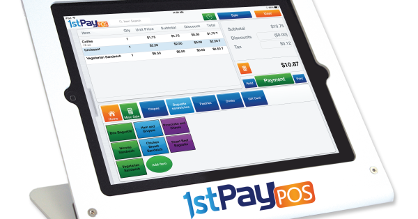 1stPayGateway Payment Processing: iPad POS System Cash Register ...
