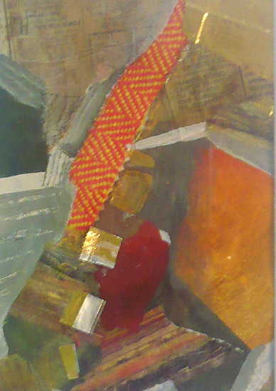 Lou Jordan Fine Art: Original Abstract Collage Painting "Tropic of ...