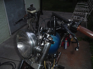 Crying Nines: Biltwell Keystone 7/8 black handlebars on the '83 XS650